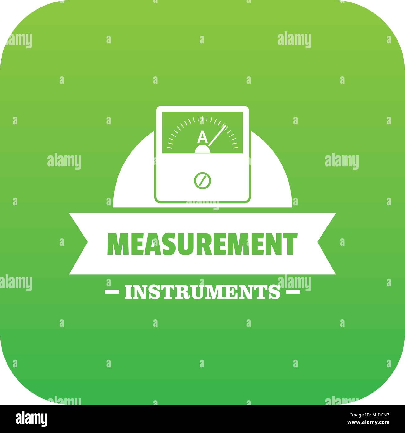Measurement instrument icon green vector Stock Vector Image & Art - Alamy