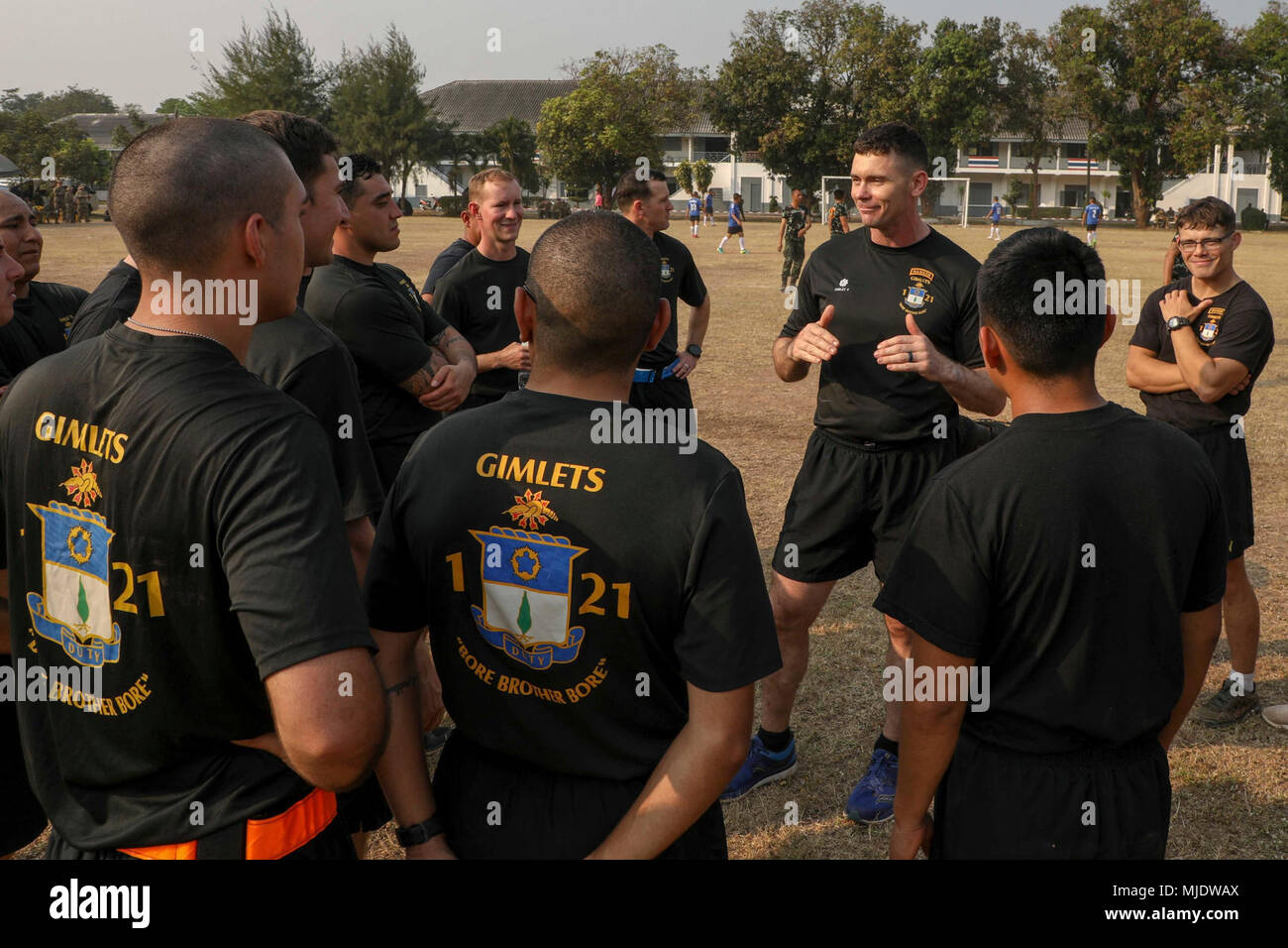 Cobra Gold 18: Lt. Col. James Hart, commander of 1st Battalion, 21st ...