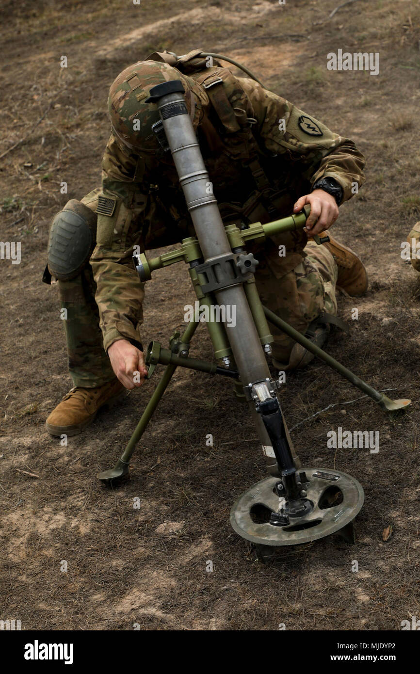 U.S. Army Mortars Soldiers from 1st Battalion, 21st Infantry Regiment ...