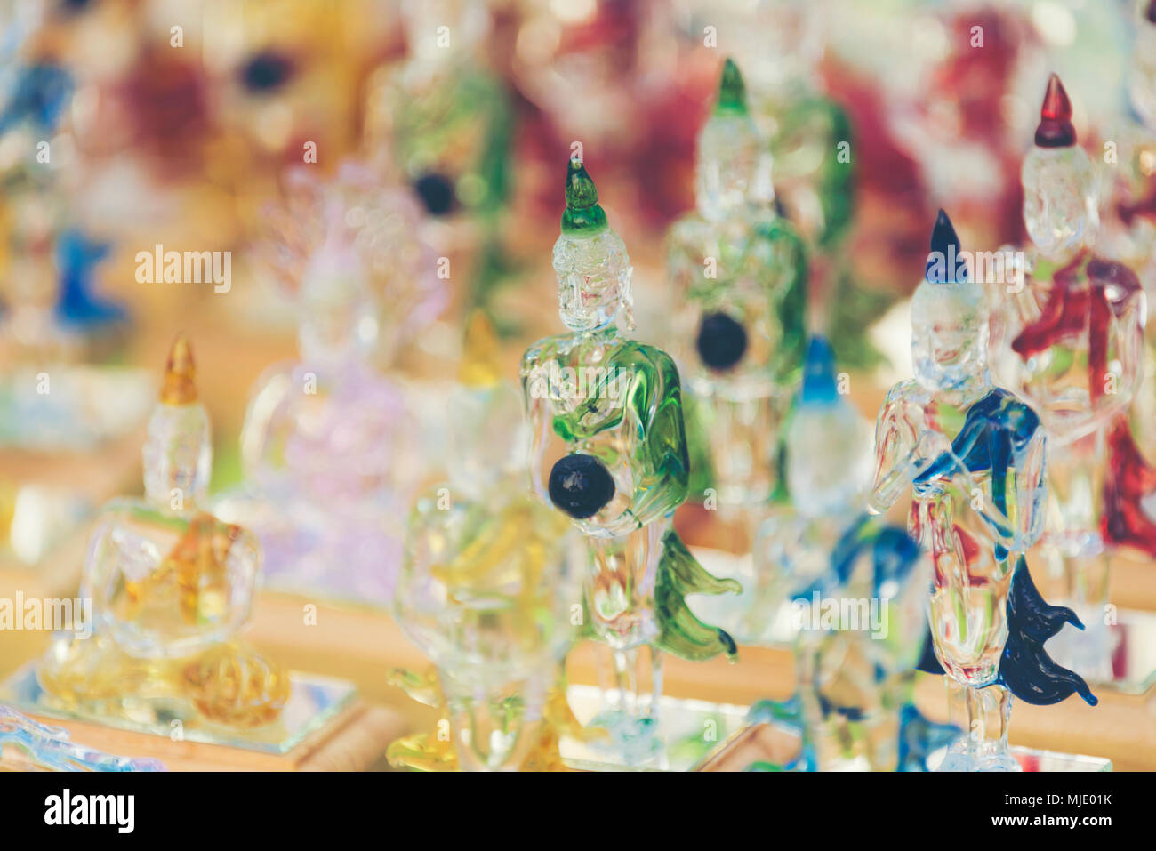Buddha statue made of glass Stock Photo - Alamy