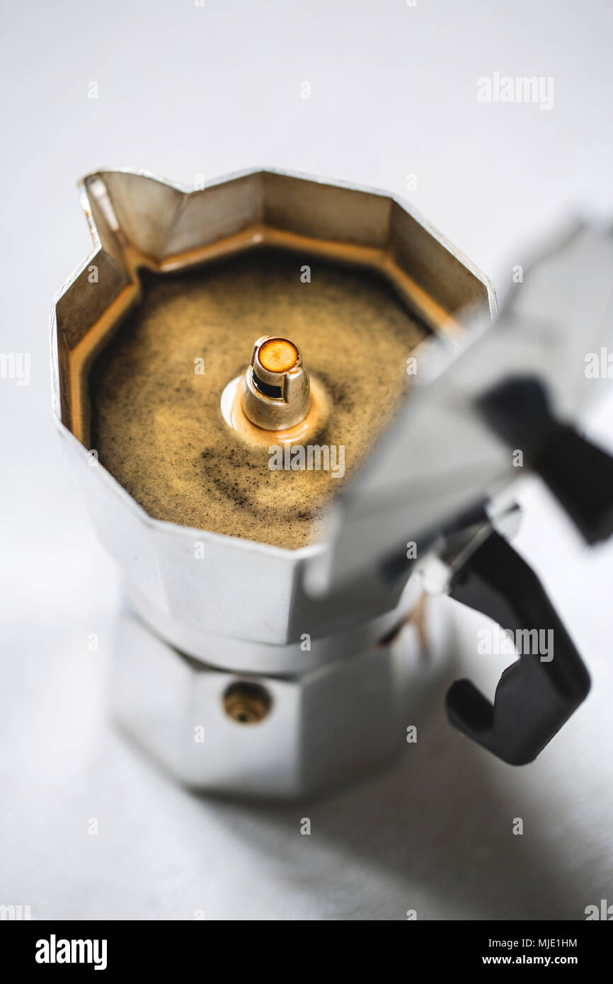 Italian Moka espresso coffee machine Stock Photo - Alamy