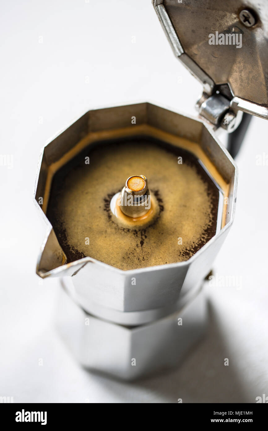 Italian Moka espresso coffee machine Stock Photo - Alamy
