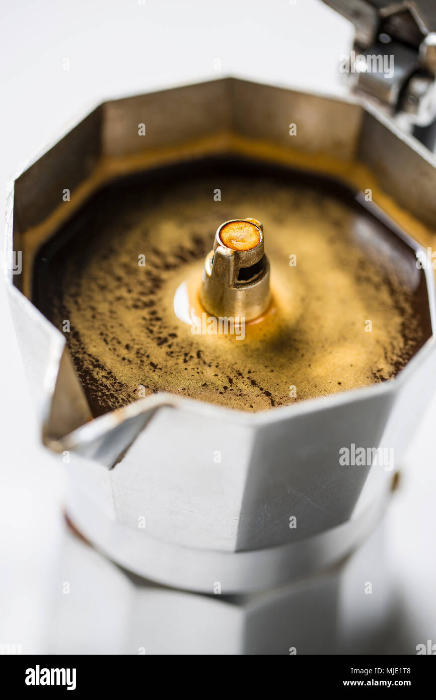 Italian Moka espresso coffee machine Stock Photo - Alamy
