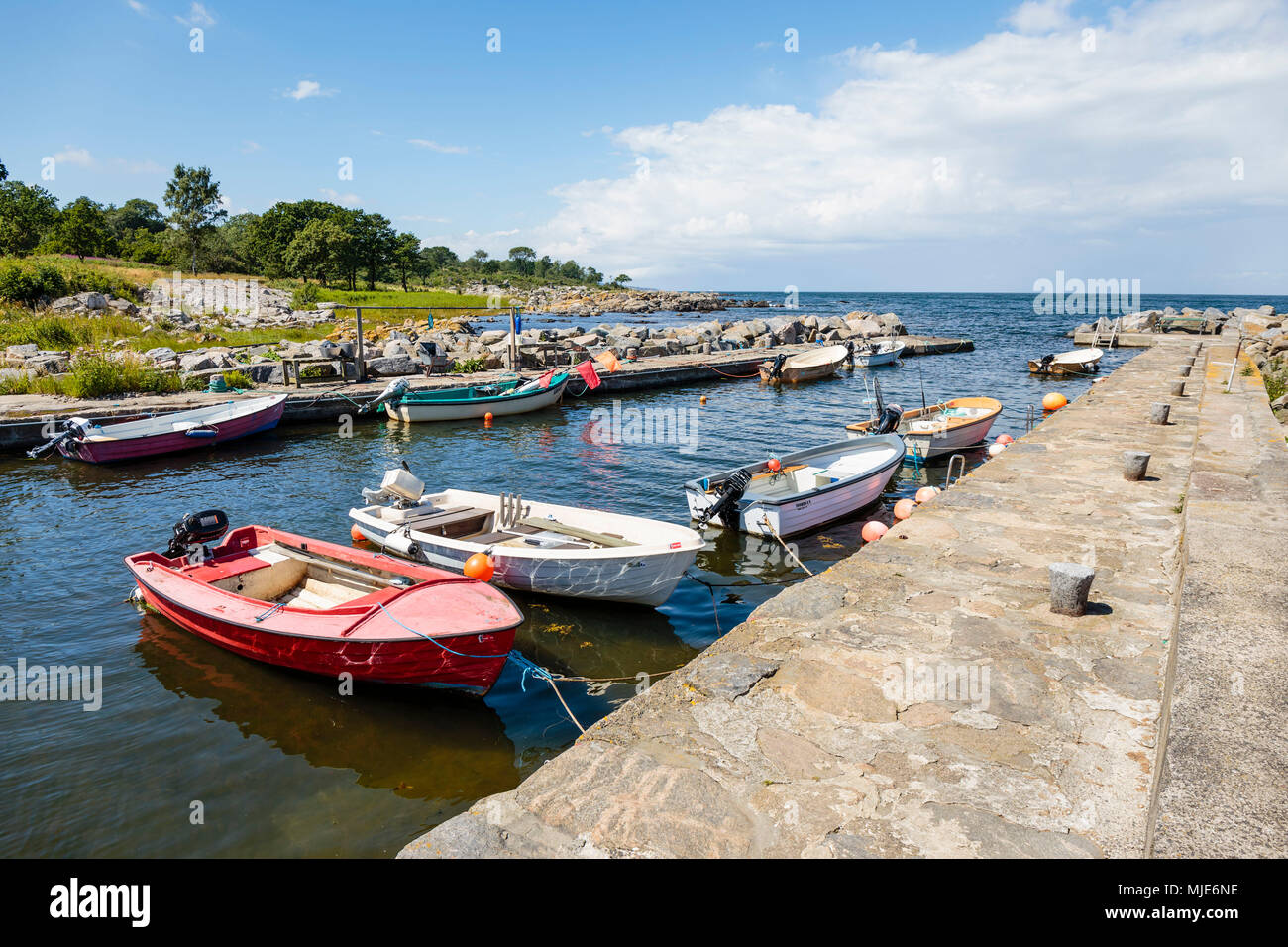 Denmark bornholm harbour hi-res stock photography and images - Alamy