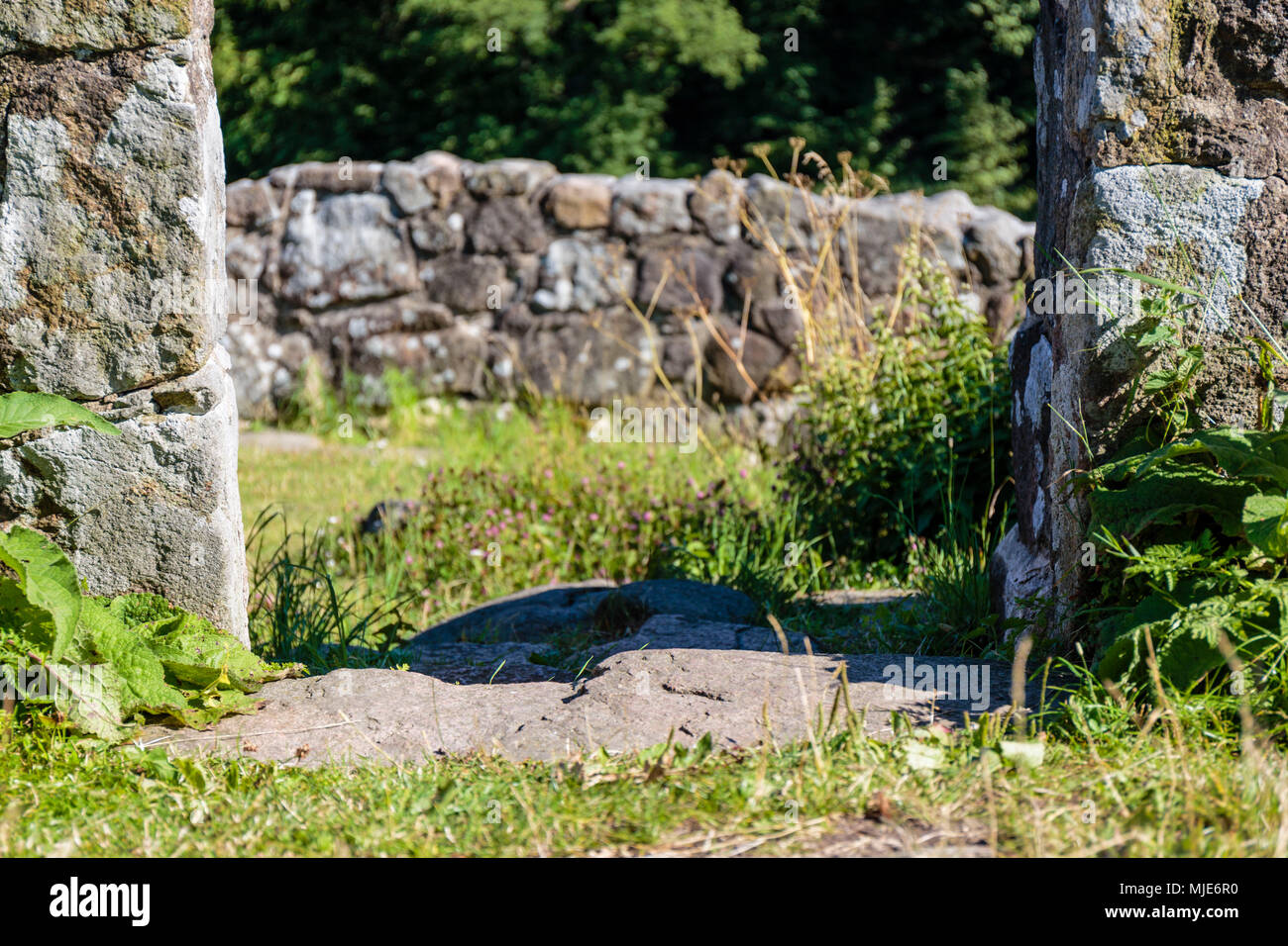 Threshold in the lilleborg castle ruin hi-res stock photography and ...