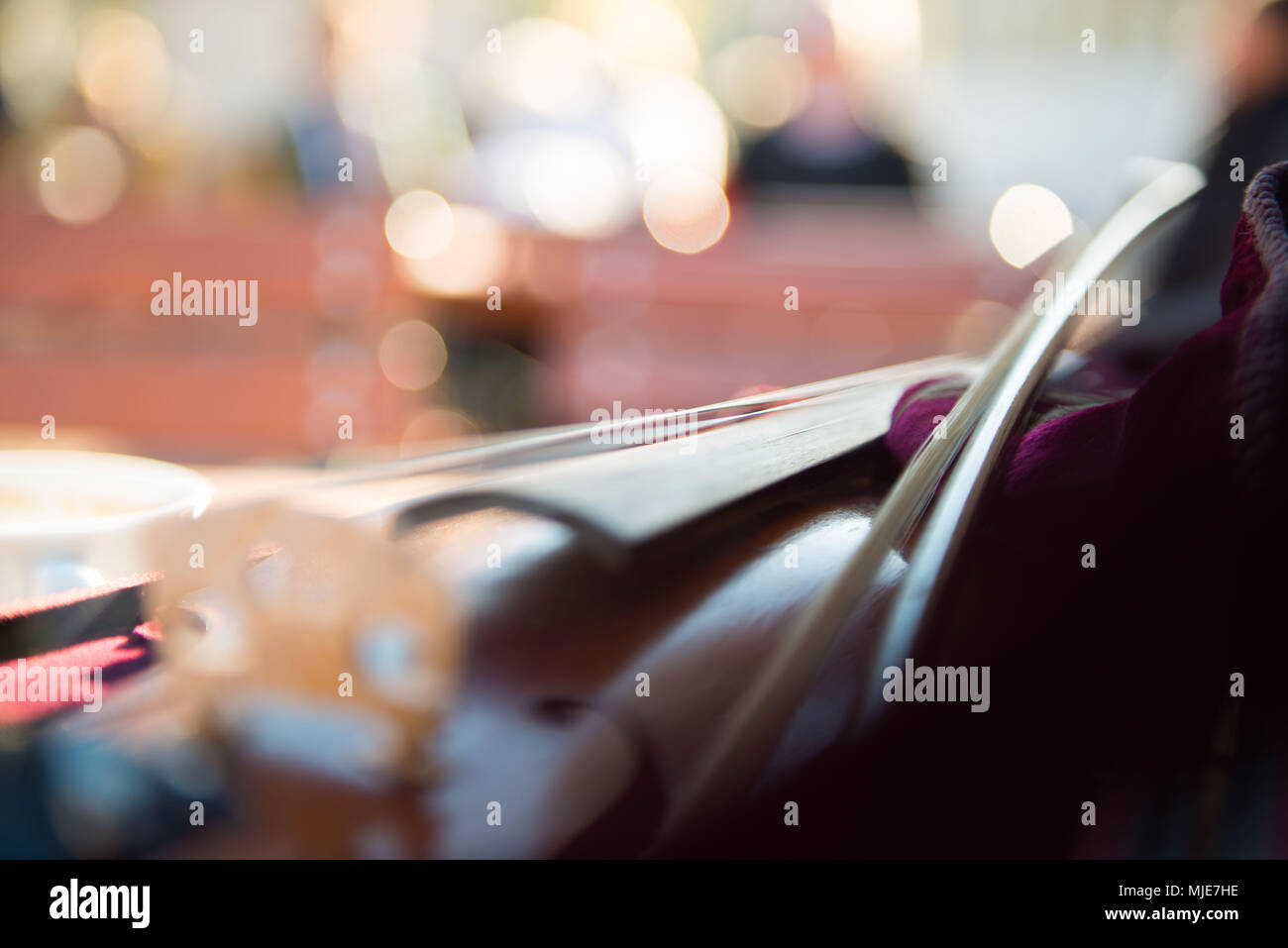 Violin in blur, detai Stock Photo - Alamy