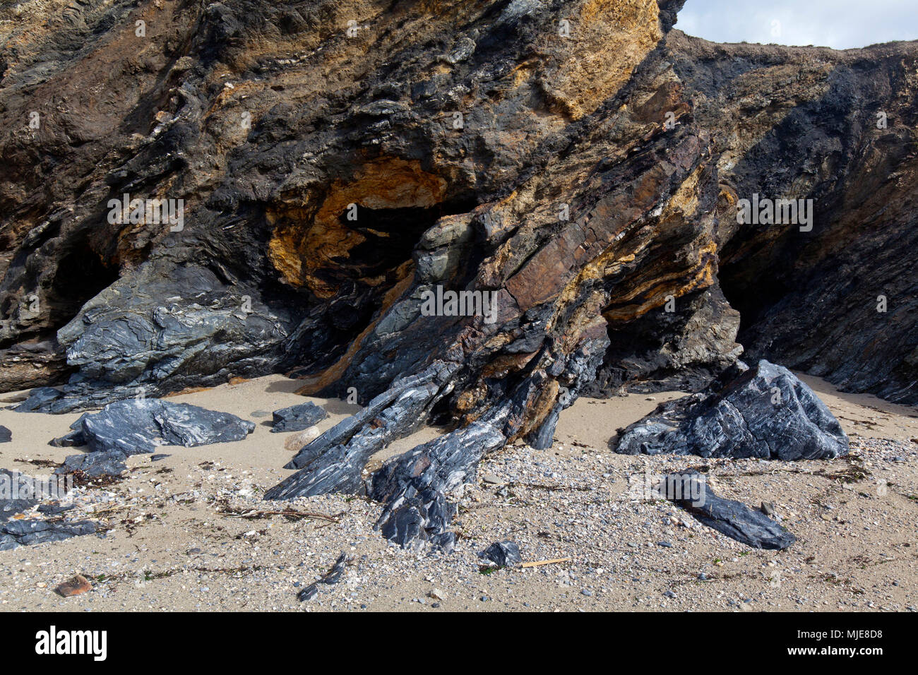 French cliff coast of the Armorican massif Stock Photo - Alamy