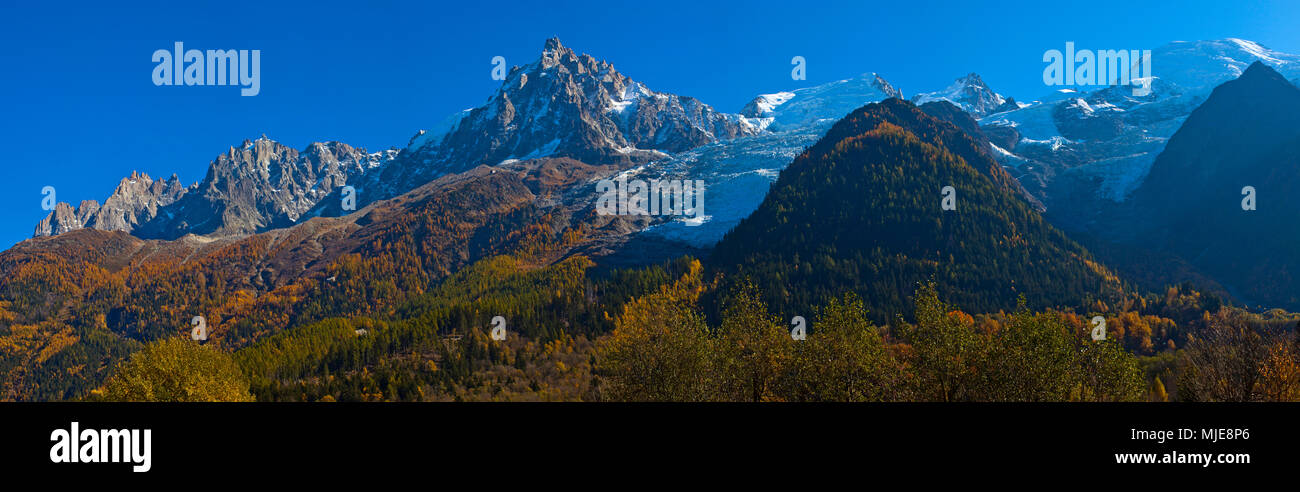 Mont Blanc area panorama Stock Photo - Alamy