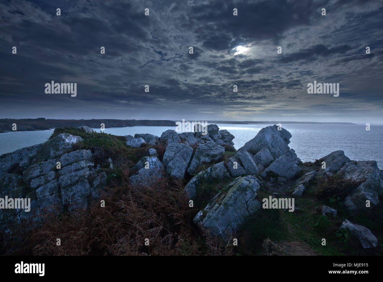 at the Pointe de Penhir on the Crozon peninsula Stock Photo - Alamy