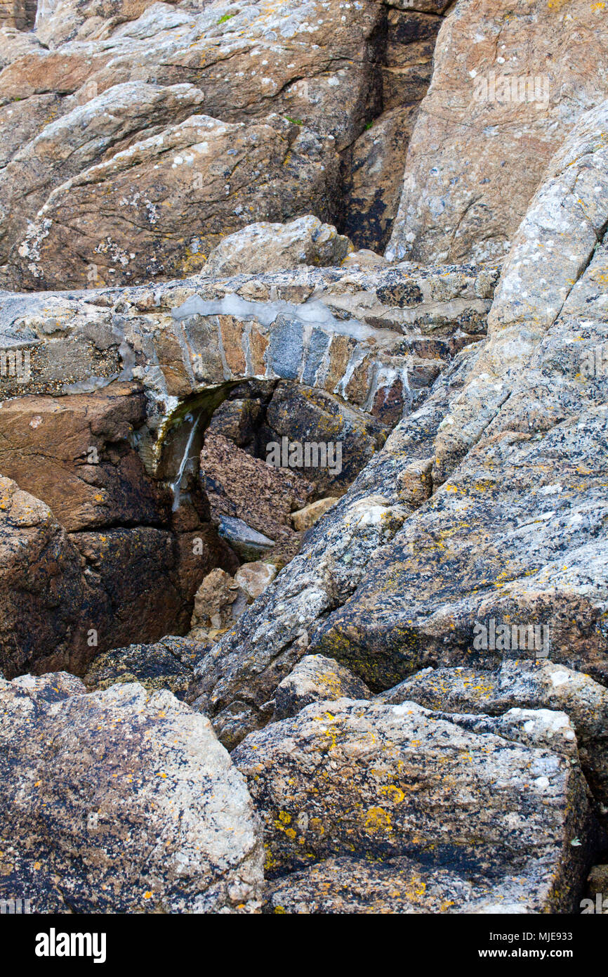 stone bridge between granite rocks Stock Photo - Alamy