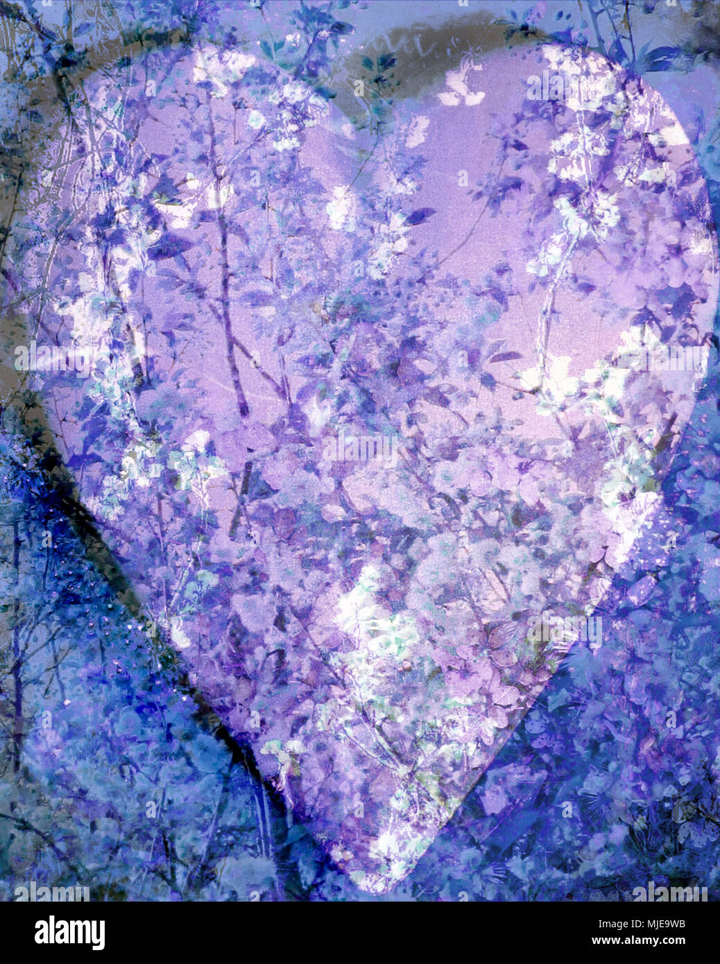 Heart and flowers hi-res stock photography and images - Alamy