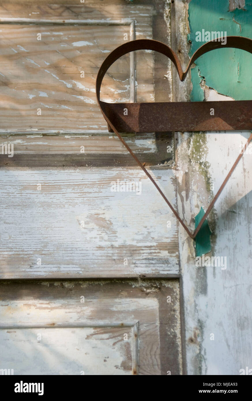 Decoration made of rusty baking tin Stock Photo - Alamy