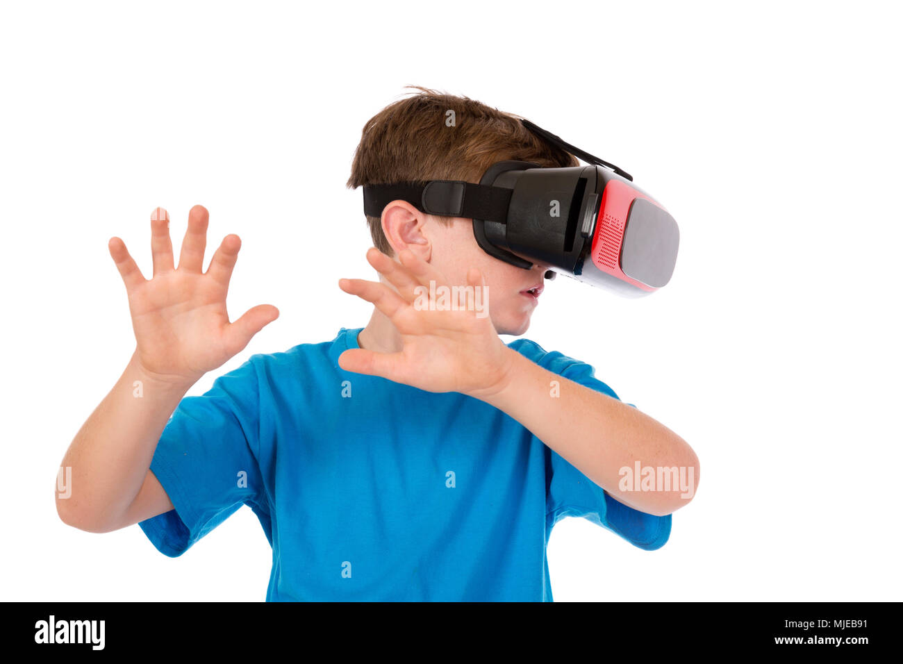 Using vr goggles hi-res stock photography and images - Alamy