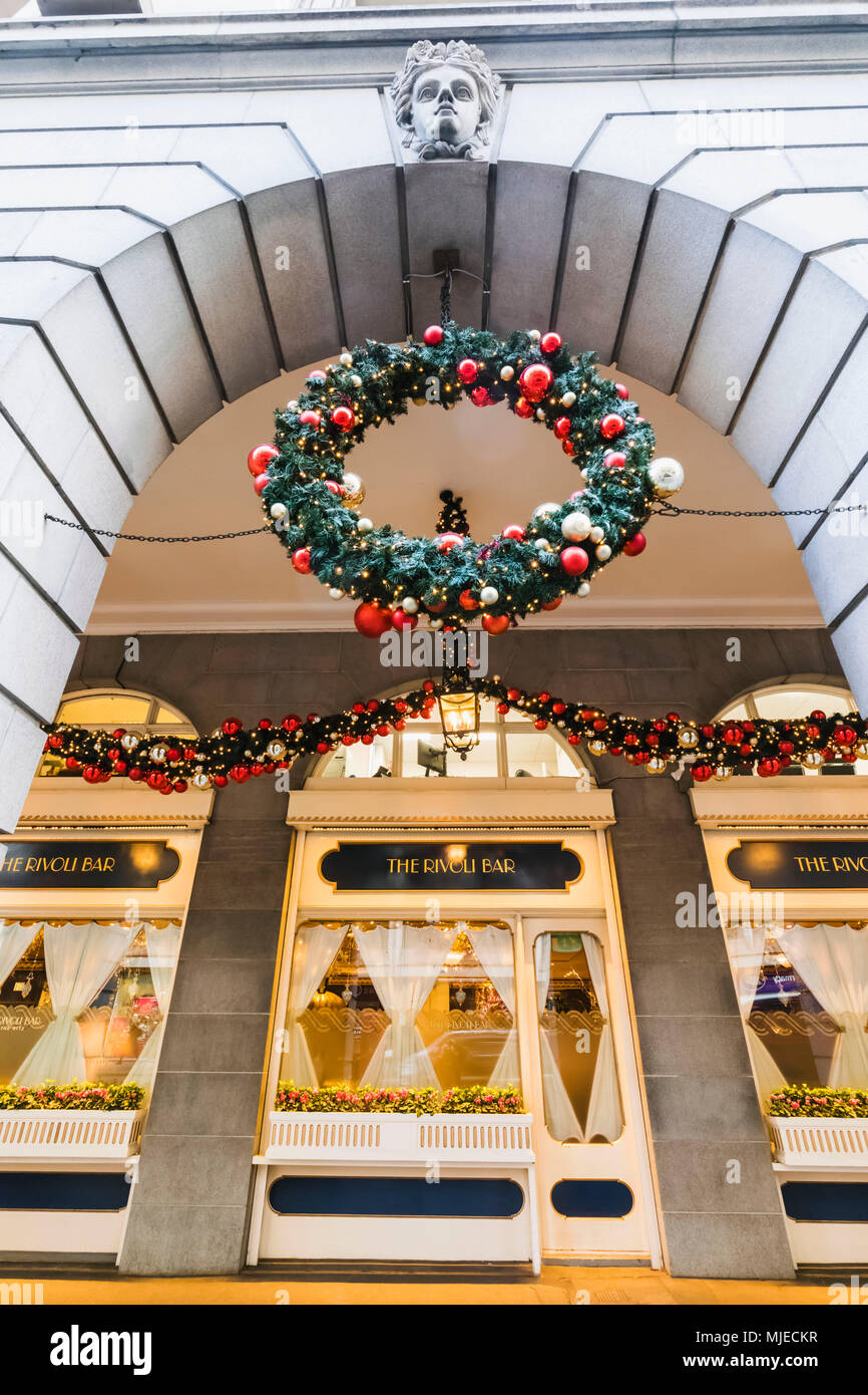 The ritz shopping arcade with christmas decorations hi-res stock ...