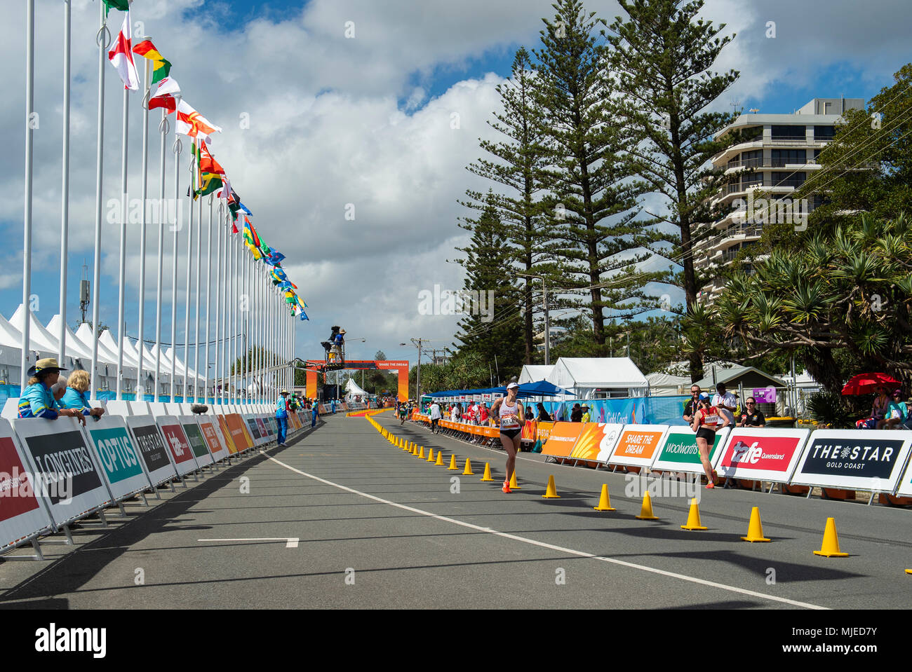 GOLD COAST, AUSTRALIA - APRIL 8: Erika Kelly of Isle of Man competing ...