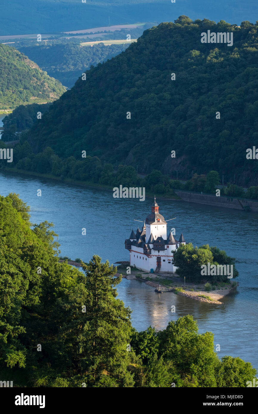 Burg Pfalzgrafenstein Castle in Kaub am Rhein, Rhineland-Palatinate ...