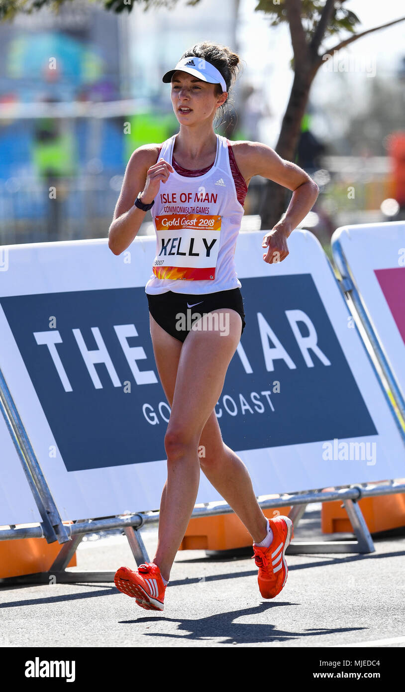 GOLD COAST, AUSTRALIA - APRIL 8: Erika Kelly of Isle of Man competing ...