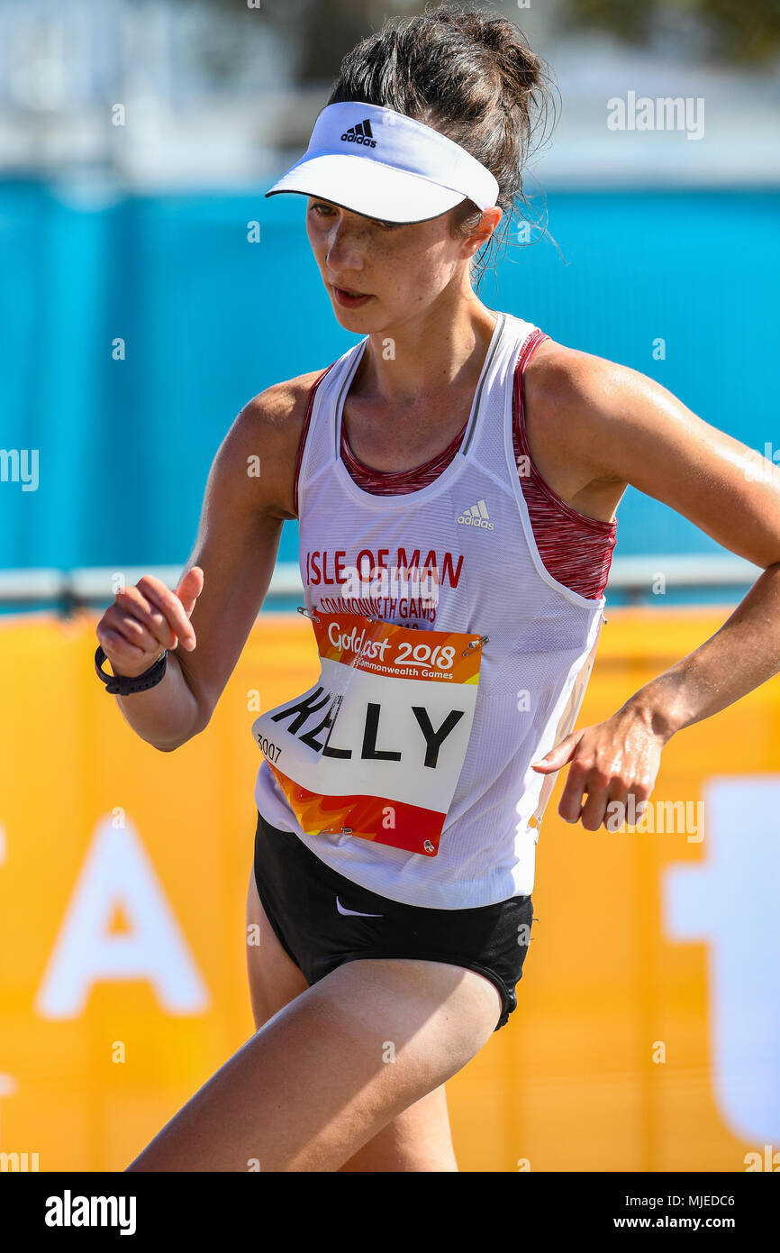 GOLD COAST, AUSTRALIA - APRIL 8: Erika Kelly of Isle of Man competing ...
