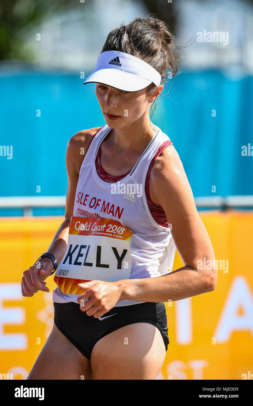 GOLD COAST, AUSTRALIA - APRIL 8: Erika Kelly of Isle of Man competing ...