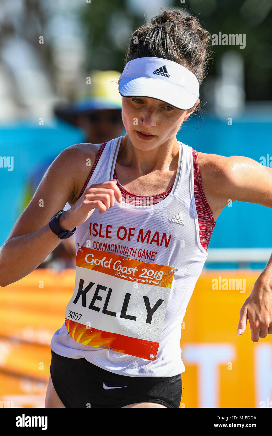 GOLD COAST, AUSTRALIA - APRIL 8: Erika Kelly of Isle of Man competing ...