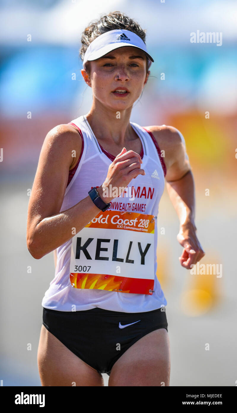 GOLD COAST, AUSTRALIA - APRIL 8: Erika Kelly of Isle of Man competing ...