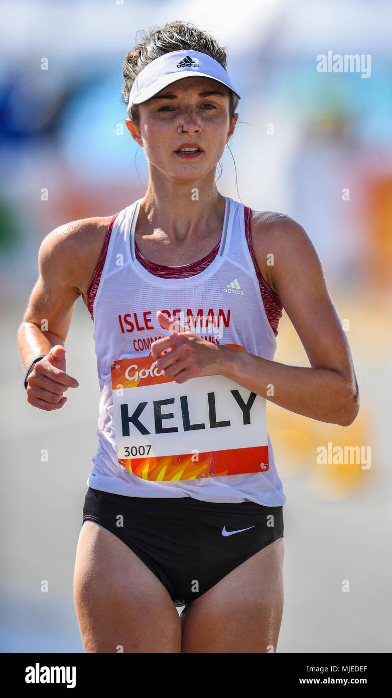 GOLD COAST, AUSTRALIA - APRIL 8: Erika Kelly of Isle of Man competing ...