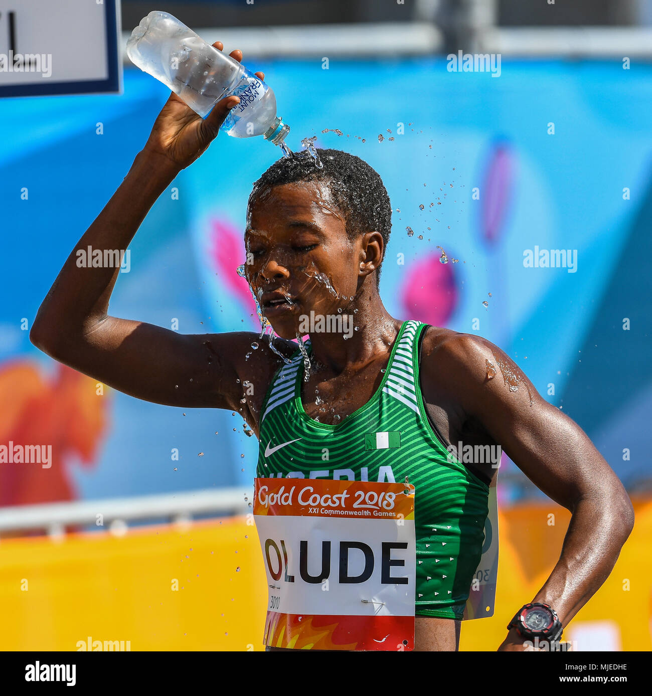 GOLD COAST, AUSTRALIA - APRIL 8: Fadekemi Florence Olude of Nigeria ...
