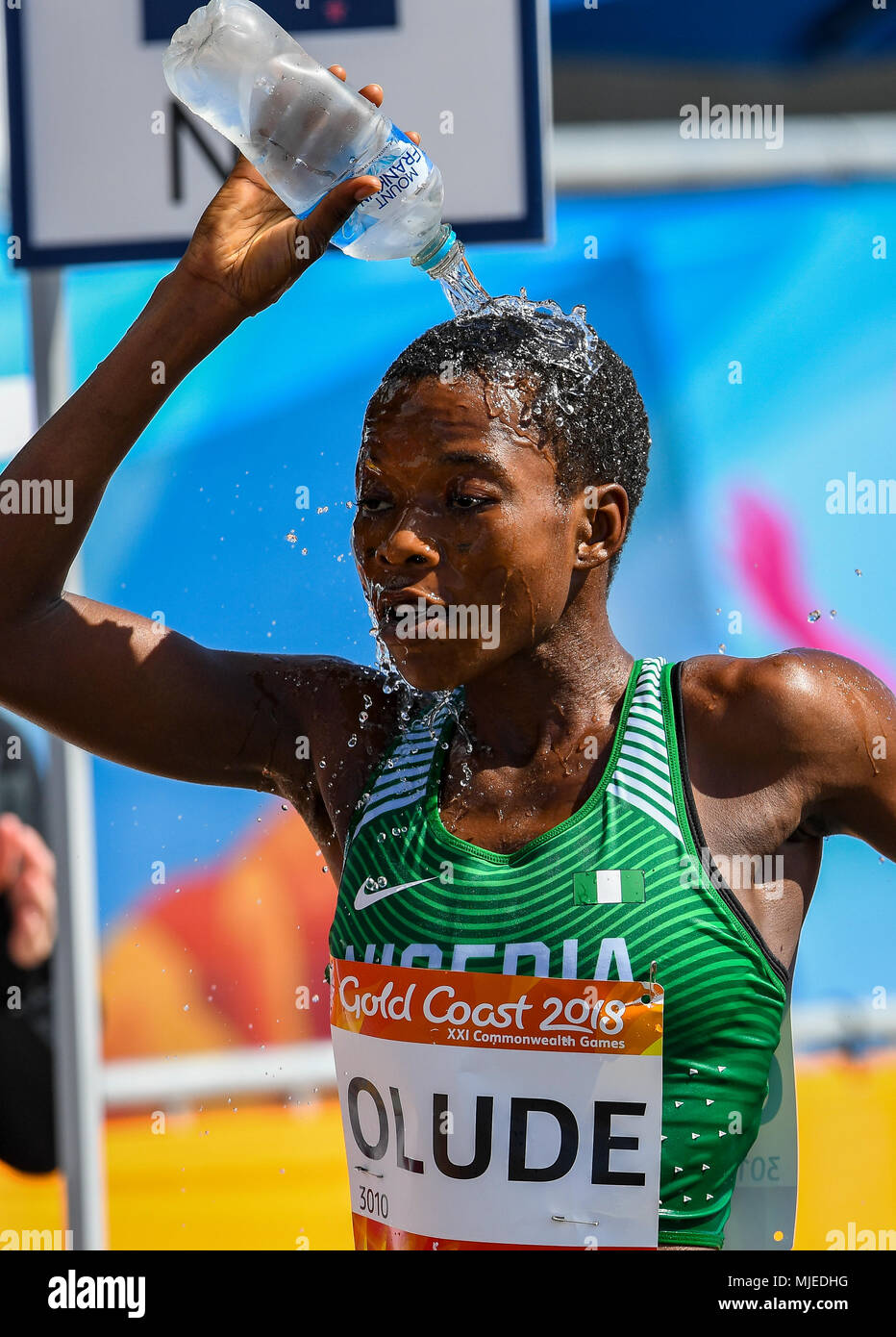 GOLD COAST, AUSTRALIA - APRIL 8: Fadekemi Florence Olude of Nigeria ...