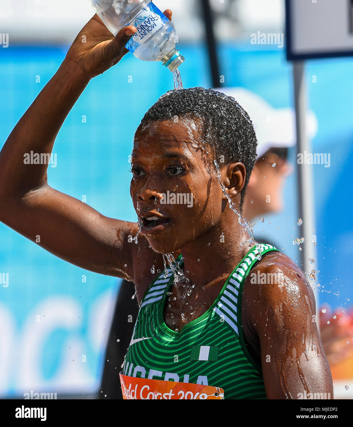 GOLD COAST, AUSTRALIA - APRIL 8: Fadekemi Florence Olude of Nigeria ...