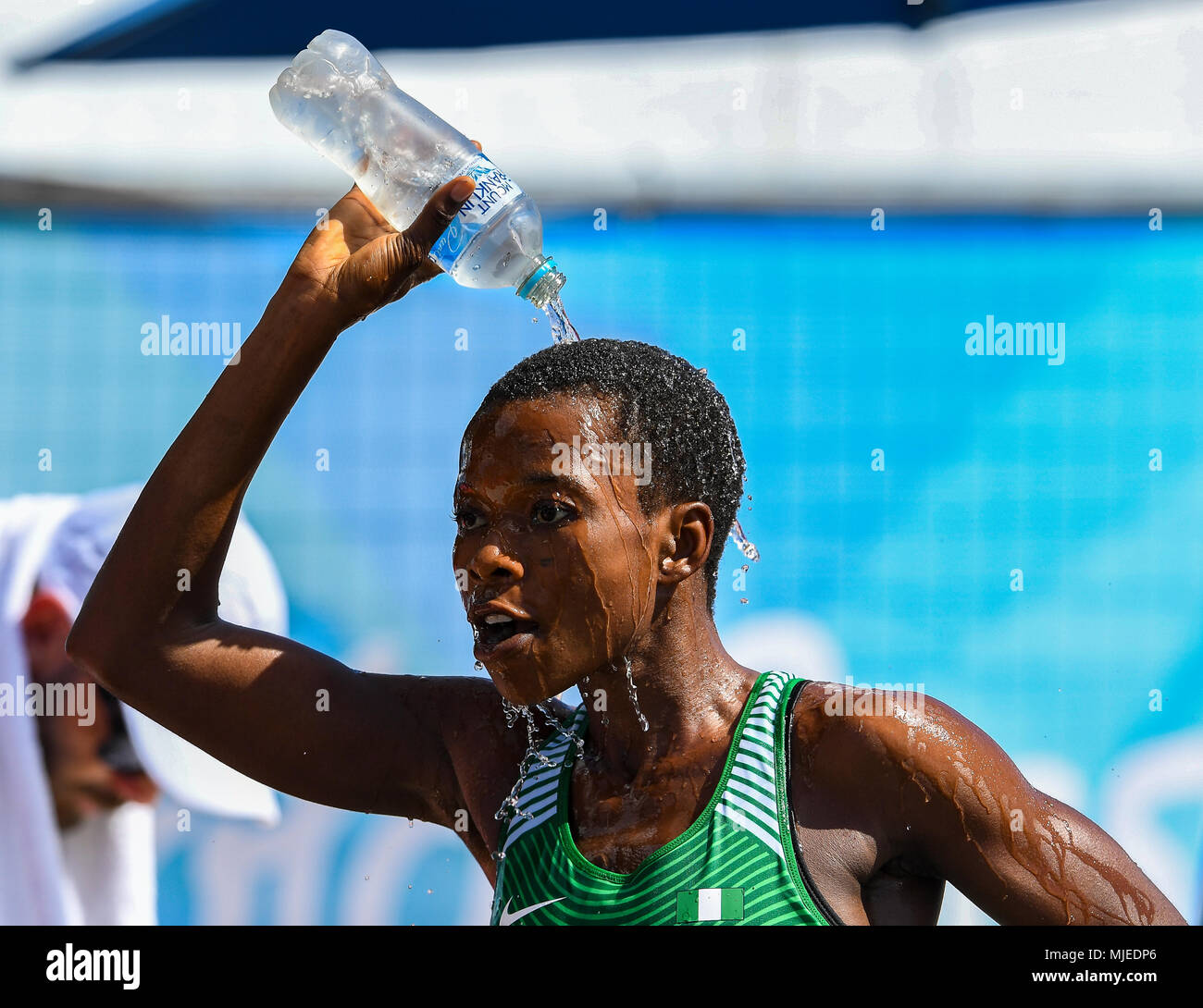 GOLD COAST, AUSTRALIA - APRIL 8: Fadekemi Florence Olude of Nigeria ...