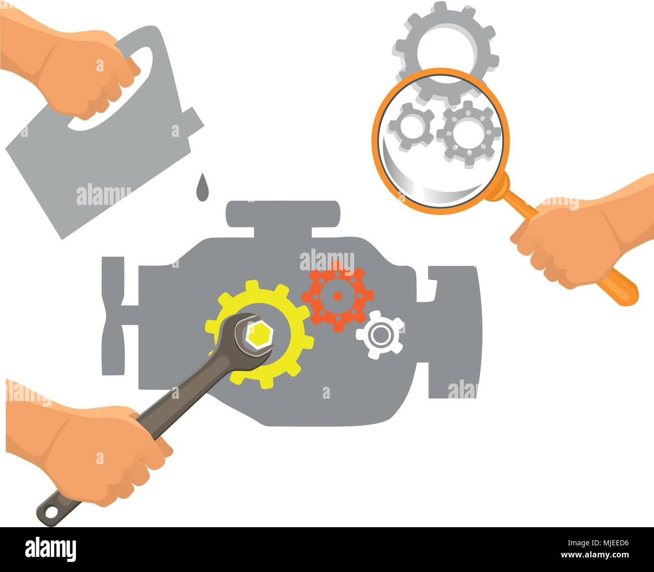 Car service equipment set Stock Vector Images - Alamy