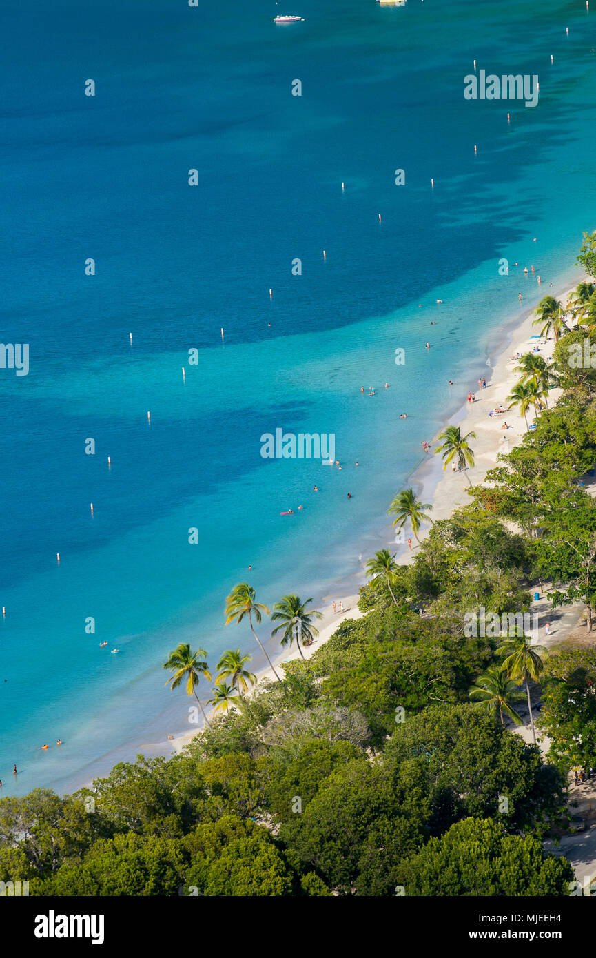 Overlook over Magens bay beach, St. Thomas, US Virgin Islands Stock ...