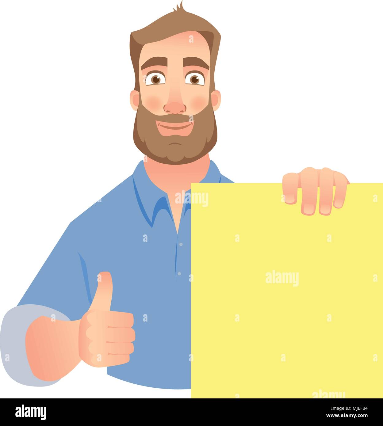 Portrait worker man holding Stock Vector Images - Alamy