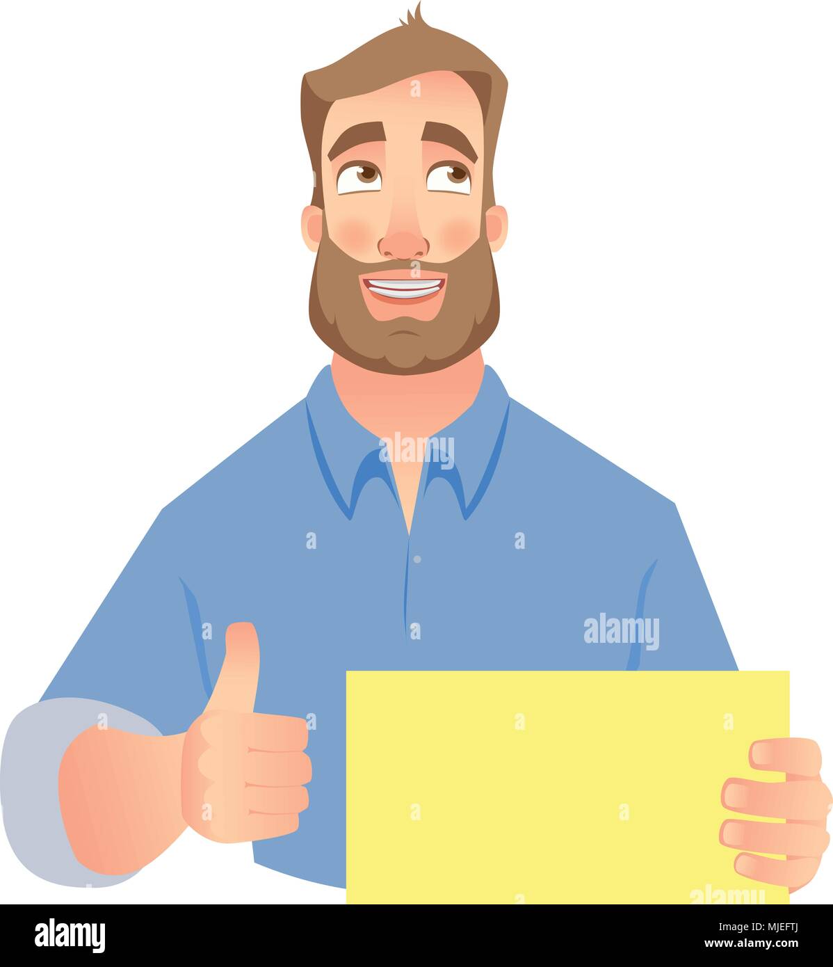 Cartoon businessman hand holding Stock Vector Images - Alamy