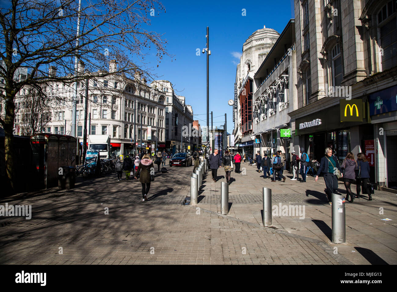 Europe, England, United Kingdom, Manchester, street scene Stock Photo ...