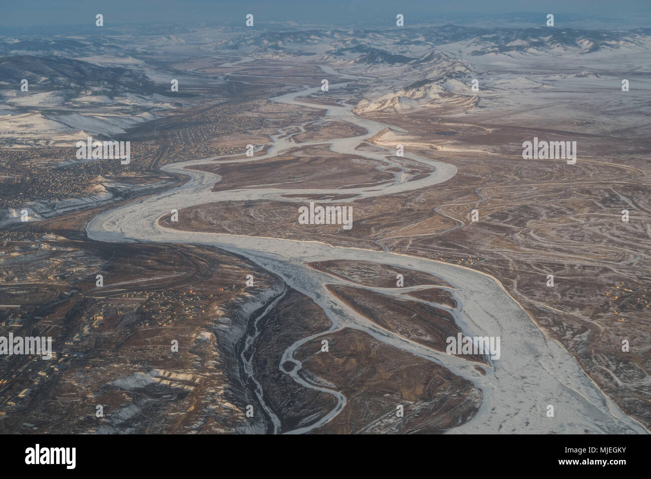 Siberia landscape from above hi-res stock photography and images - Alamy