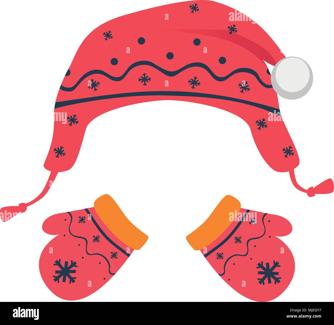 hat and mittens Stock Vector Image & Art - Alamy