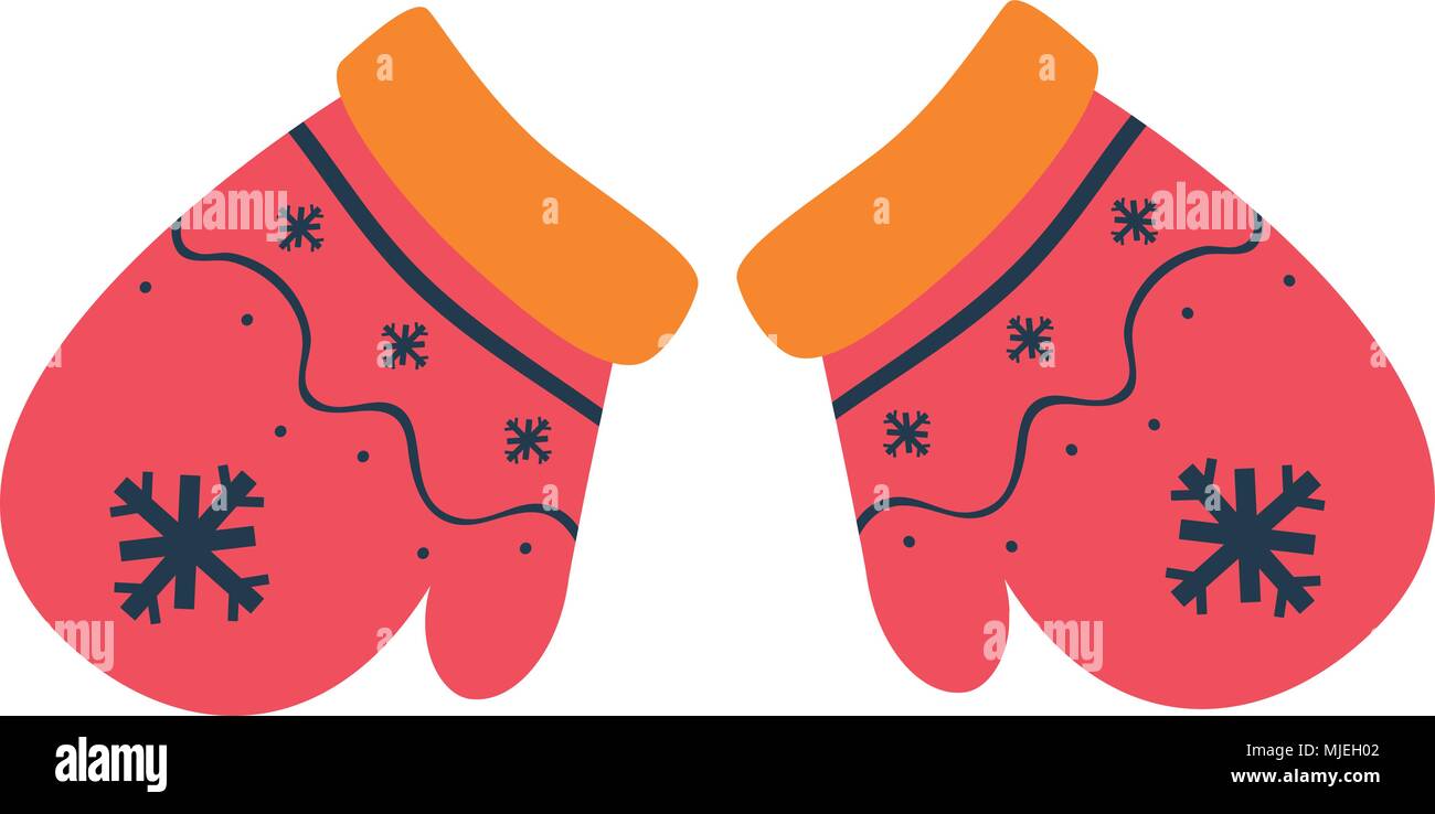 mittens on white background Stock Vector Image & Art - Alamy