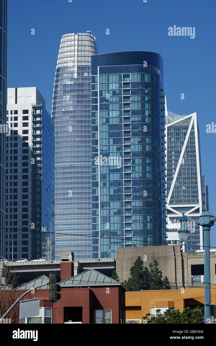 Views of the Salesforce Tower in San Francisco,California Stock Photo ...