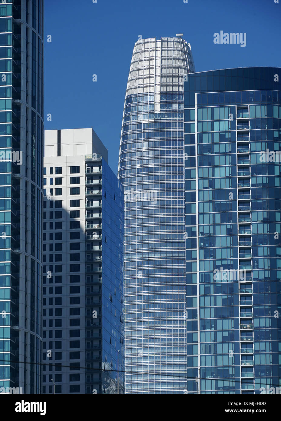 Views of the Salesforce Tower in San Francisco,California Stock Photo ...