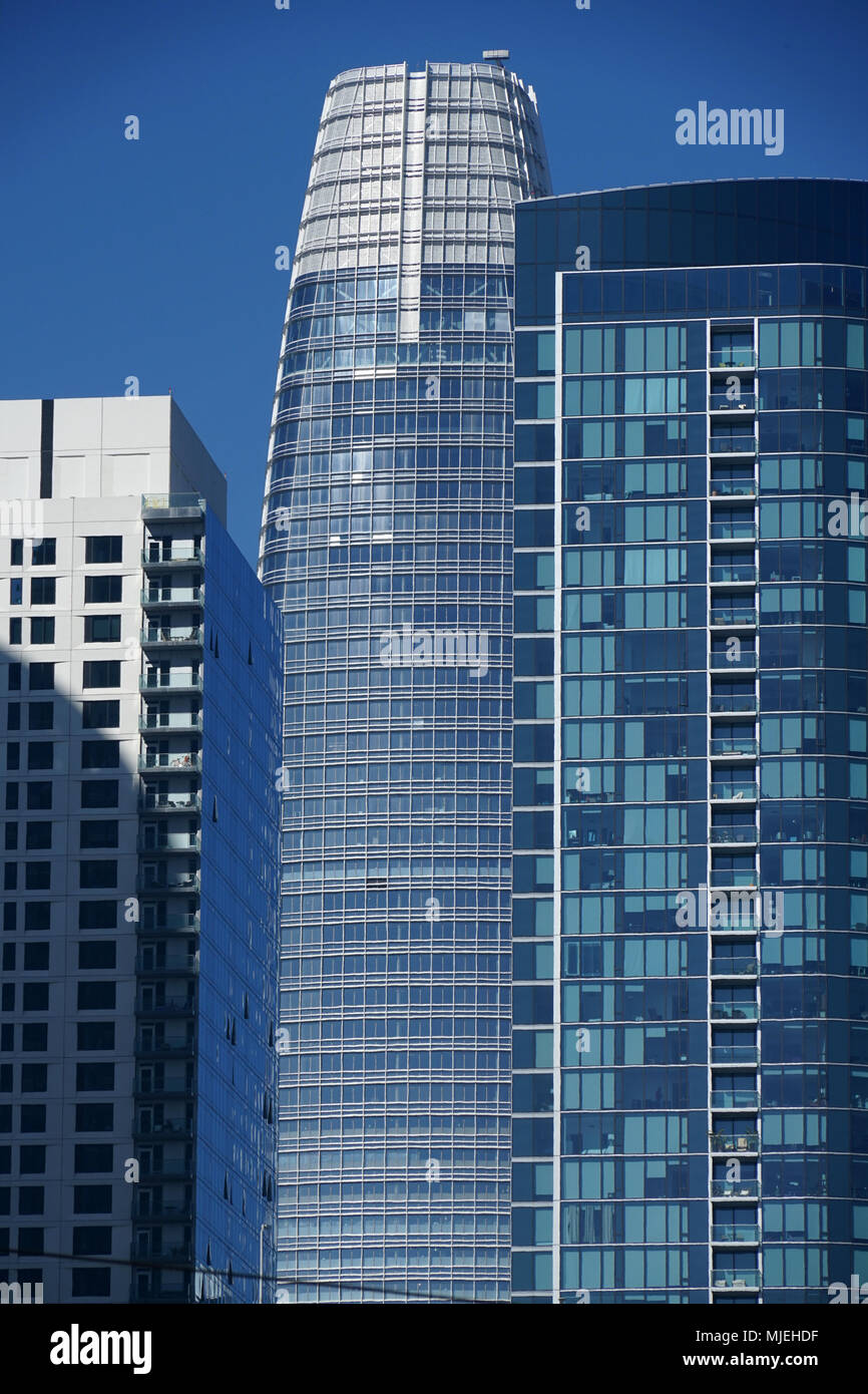Views of the Salesforce Tower in San Francisco,California Stock Photo ...