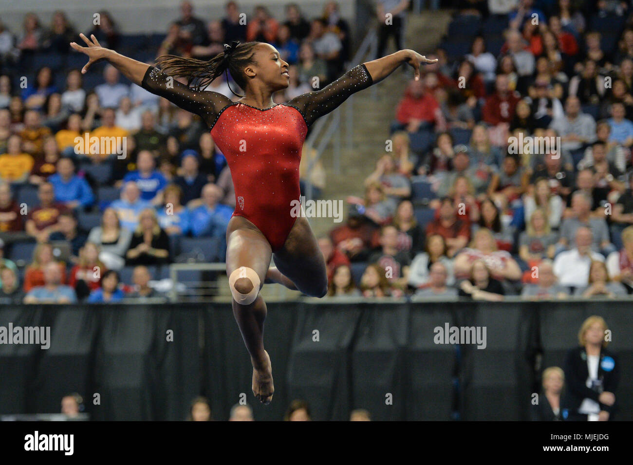 St. Louis, Missouri, USA. 20th Apr, 2018. ELIZABETH PRICE from Stanford ...
