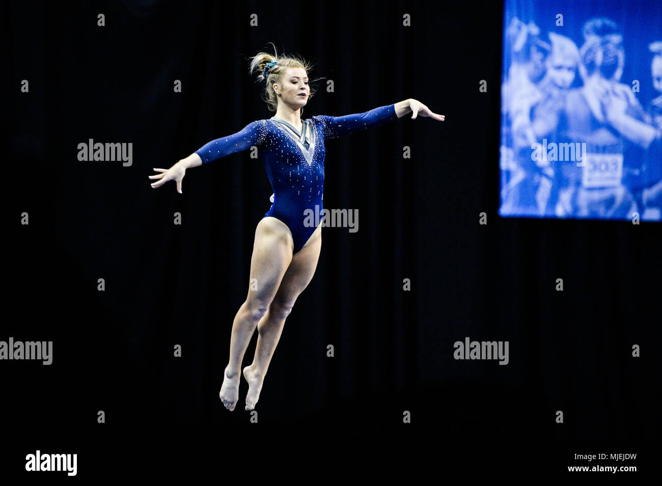 St. Louis, Missouri, USA. 21st Apr, 2018. GRACIE KRAMER from UCLA ...