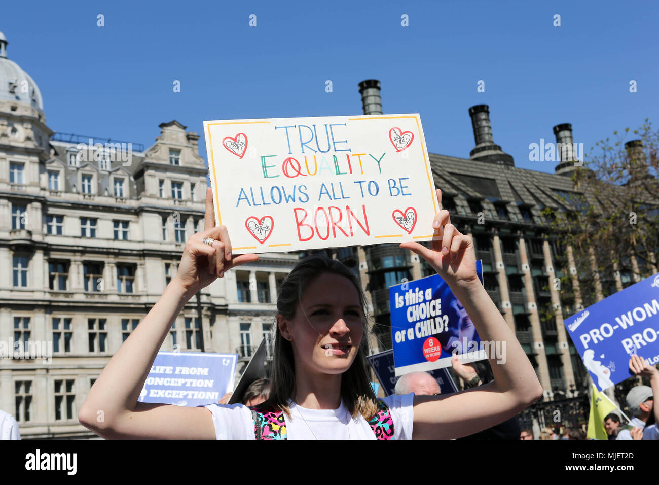 London, UK. 5th May, 2018. Pro Life demonstration and march to ...