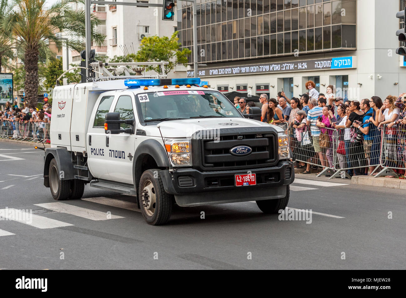 Tel Aviv-Yafo, Israel. 5 May 2018: Giro d'Italia - arrival in Tel Aviv ...