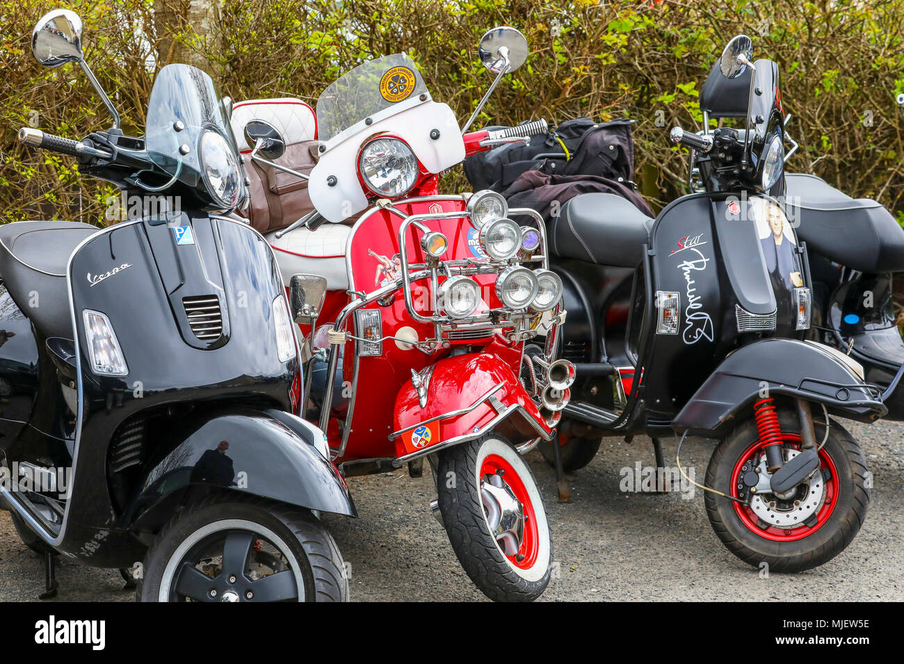 1960s mod scooters hi-res stock photography and images - Alamy