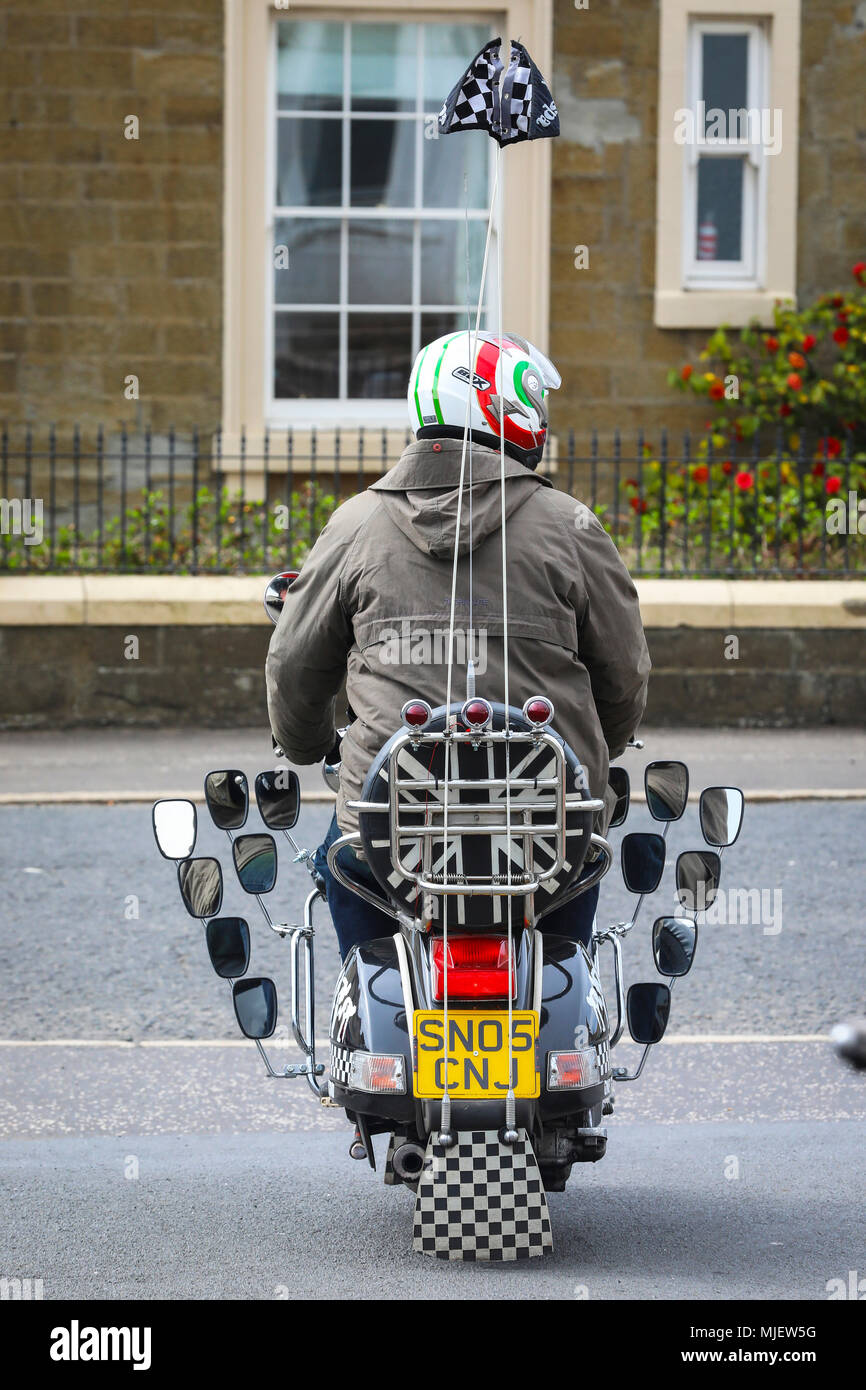 Troon, Ayrshire, UK. 5th May, 2018. Over 100 scooters, riders and ...