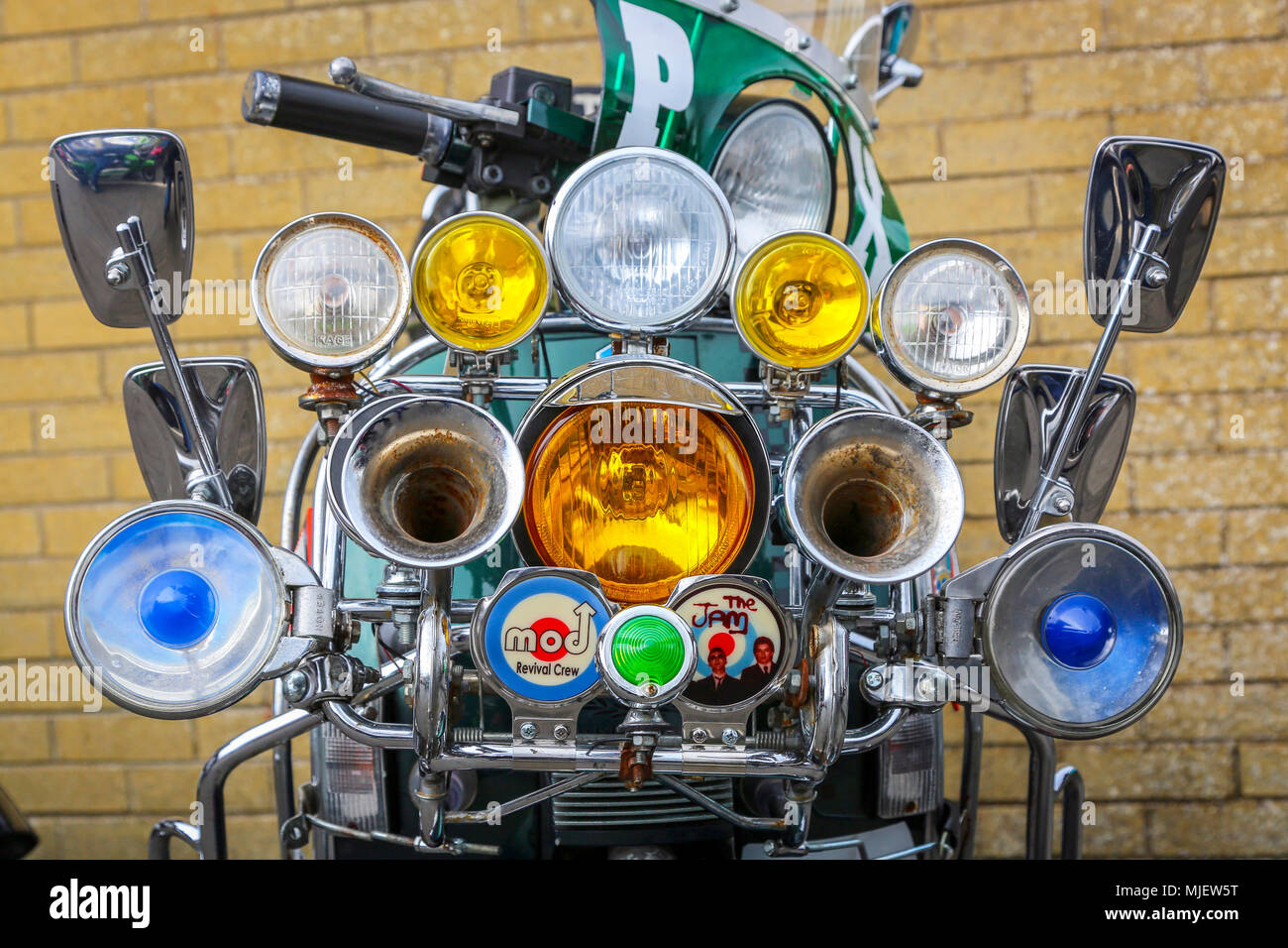 Troon, Ayrshire, UK. 5th May, 2018. Over 100 scooters, riders and ...