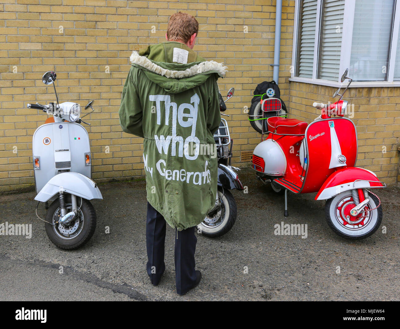 Troon, Ayrshire, UK. 5th May, 2018. Over 100 scooters, riders and ...