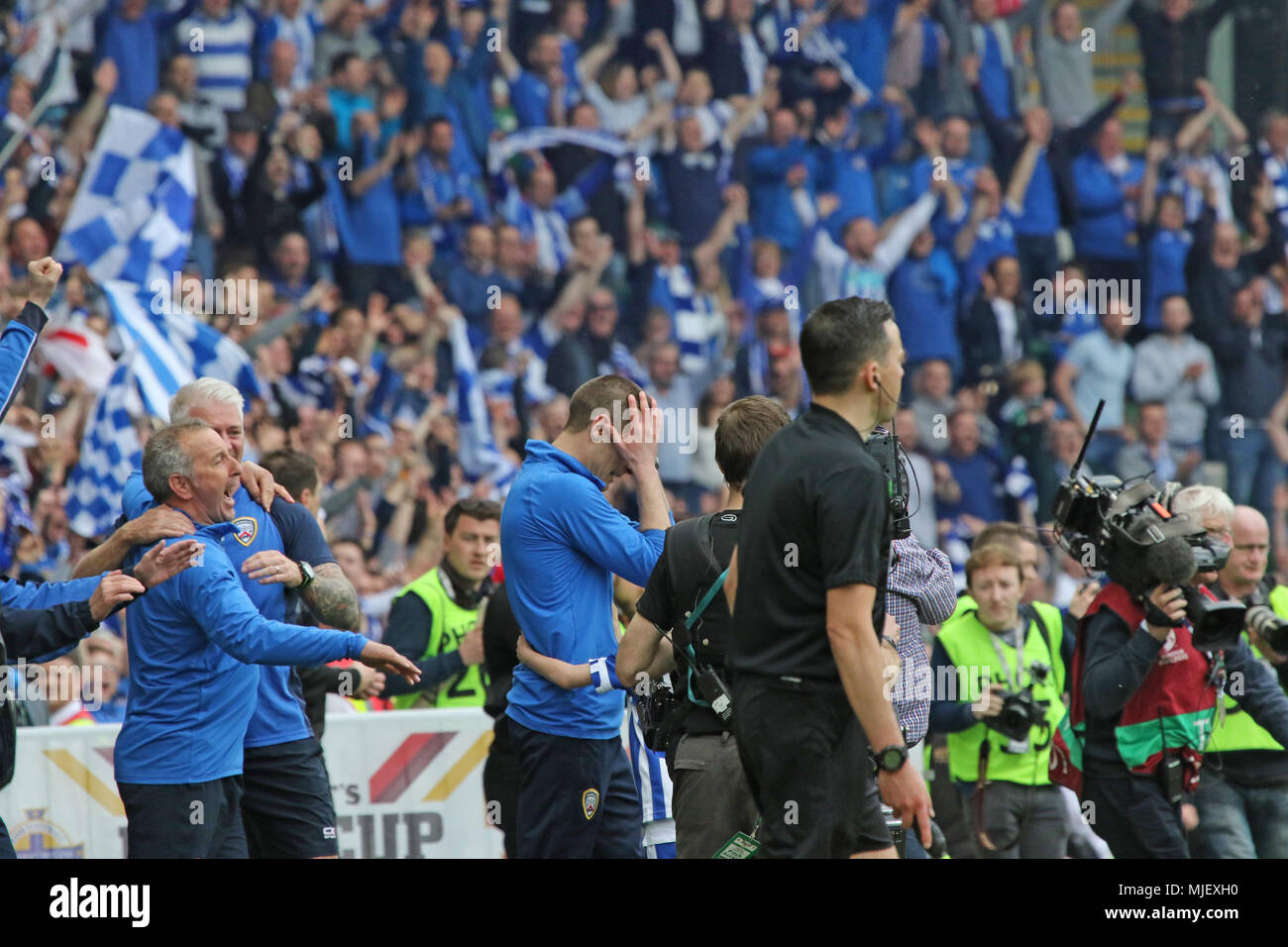 Coleraine winning the irish cup hi-res stock photography and images - Alamy